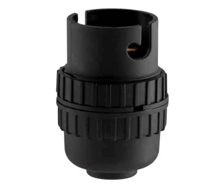 Black B22 Lamp Holder – Maple Leaf Electrical Supplies