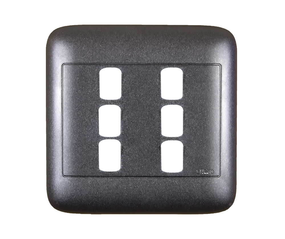 4X4 6 Lever Black Yoke – Maple Leaf Electrical Supplies