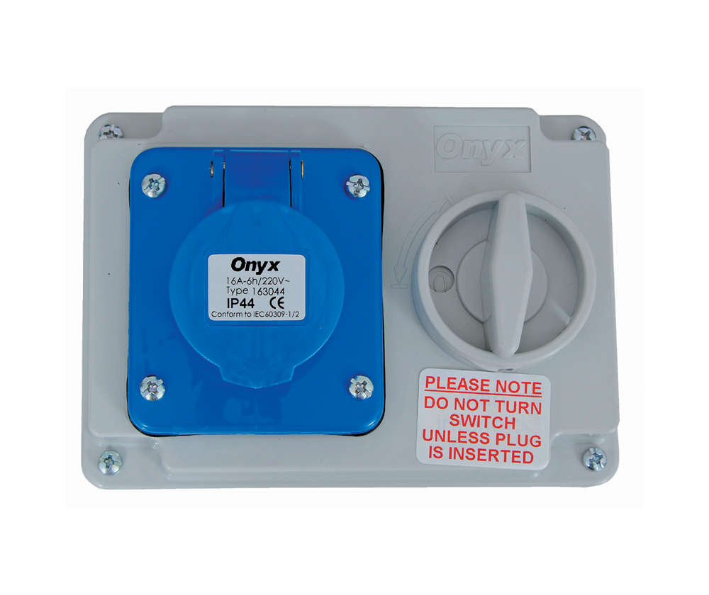 16A Switched Socket with Interlock - Surface Mounting - IP44 – Maple ...