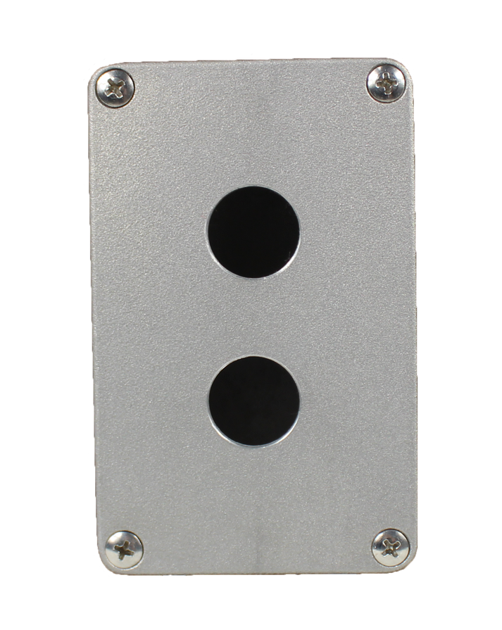 2 Hole Aluminium Control Station – Maple Leaf Electrical Supplies
