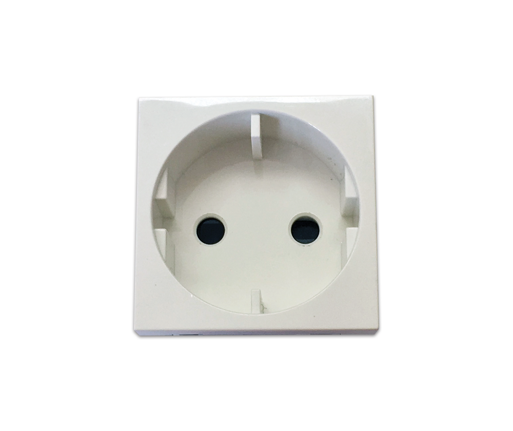 16A Single Unswitched Socket (Schuko) – Maple Leaf Electrical Supplies