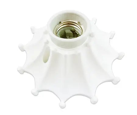 White E27 Base Mount Lamp Holder – Maple Leaf Electrical Supplies