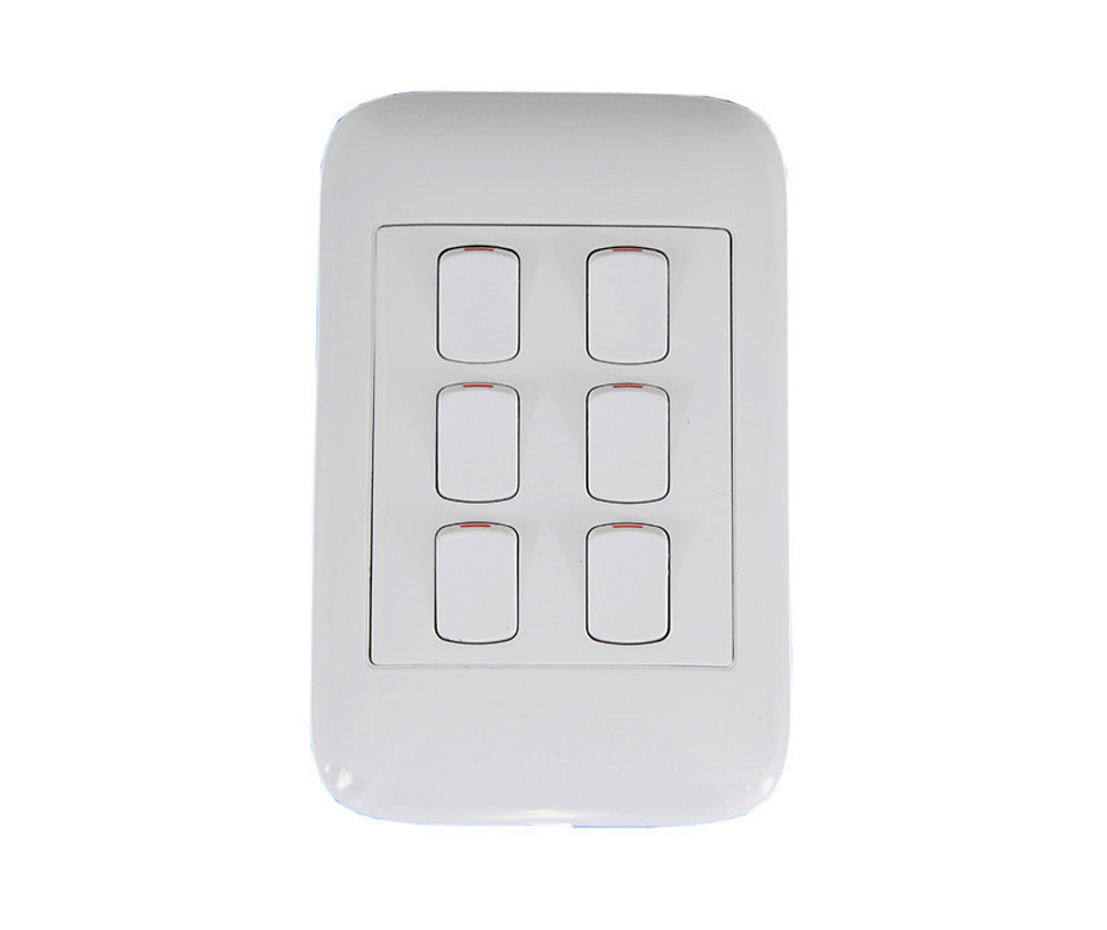 4X2 6 Lever Switches – Maple Leaf Electrical Supplies