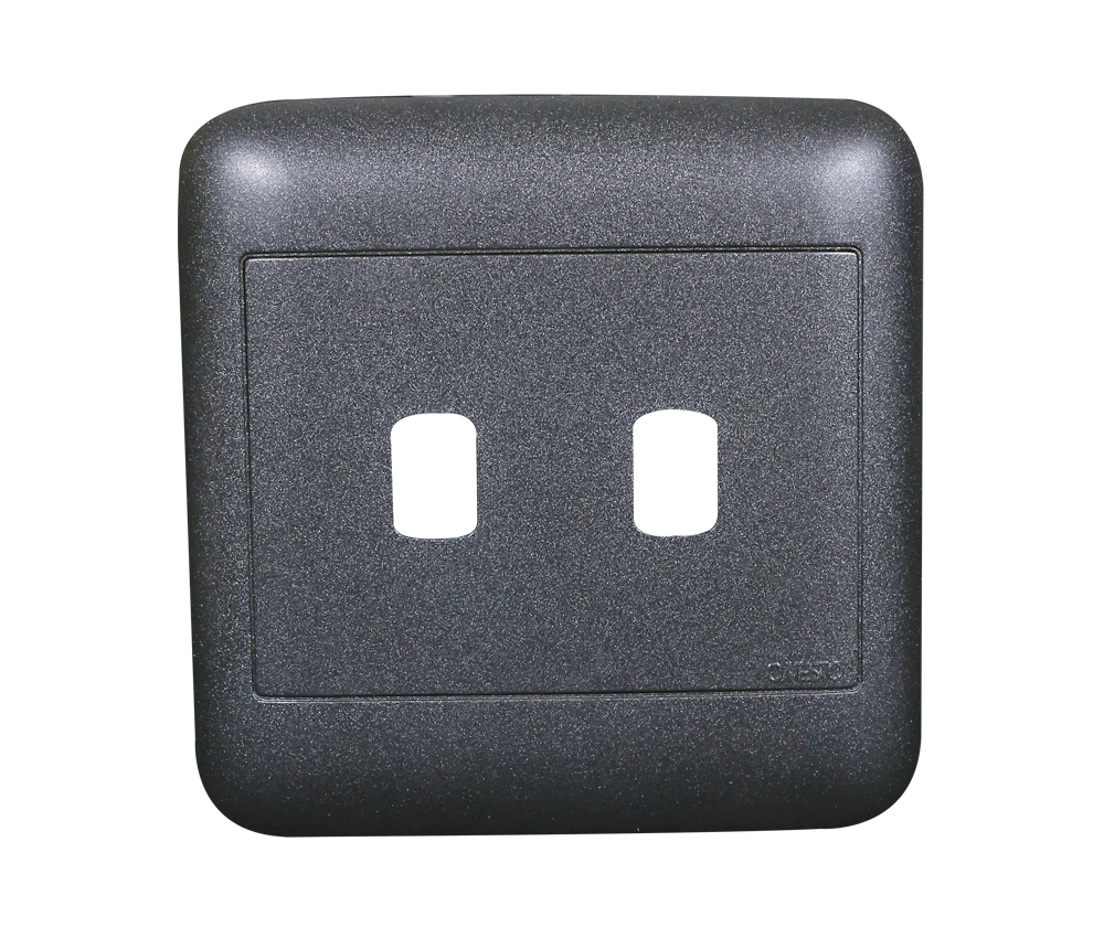 4X4 2 Lever Black Yoke – Maple Leaf Electrical Supplies