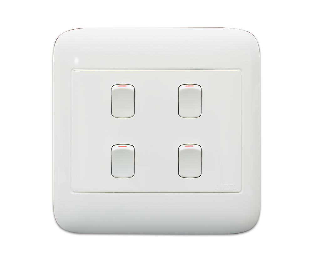 4X4 4 Lever Switches – Maple Leaf Electrical Supplies