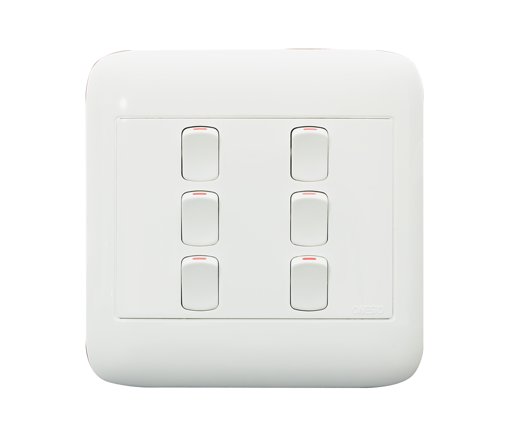 4X4 6 Lever Switches – Maple Leaf Electrical Supplies