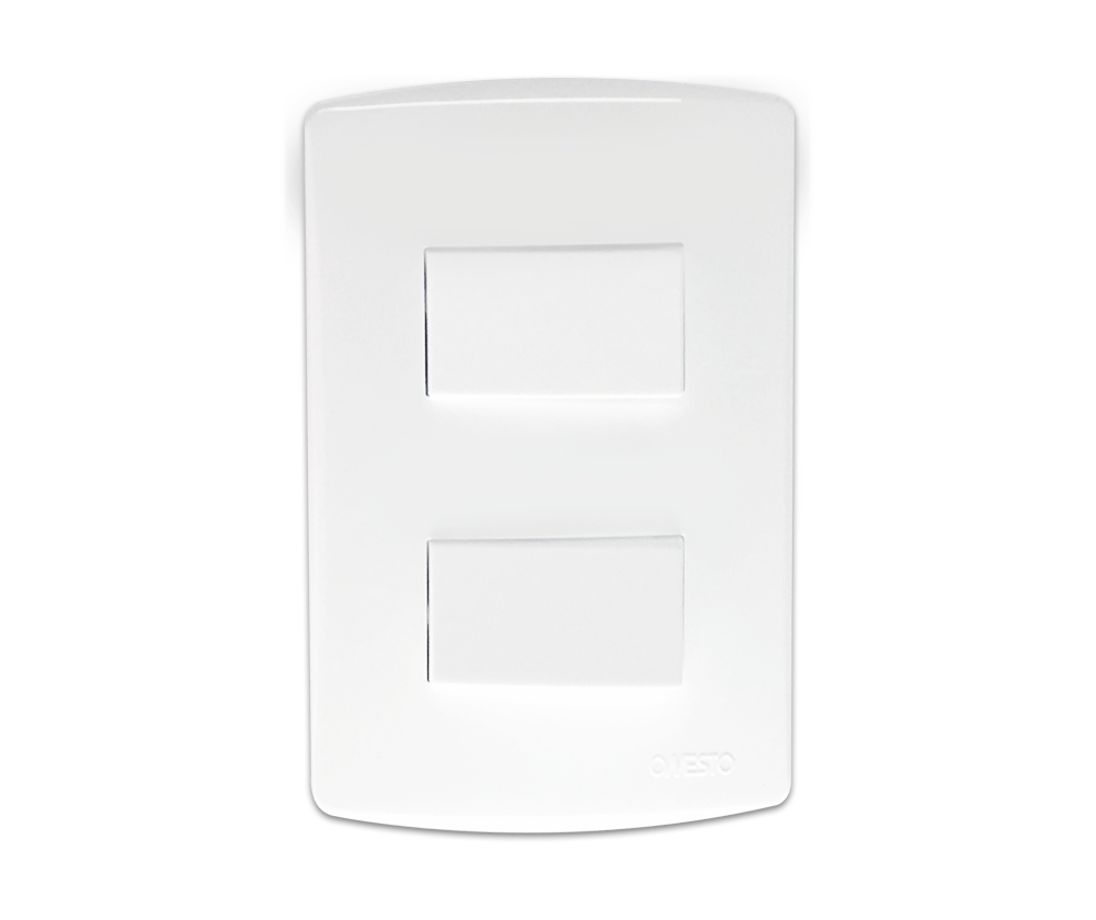4X2 2 Lever 1 Way Switch White – Maple Leaf Electrical Supplies