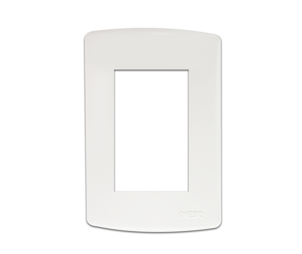 4X2 3 Lever Yoke Only White – Maple Leaf Electrical Supplies