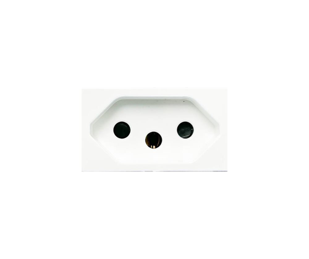 1 Module New Za Socket White – Maple Leaf Electrical Supplies