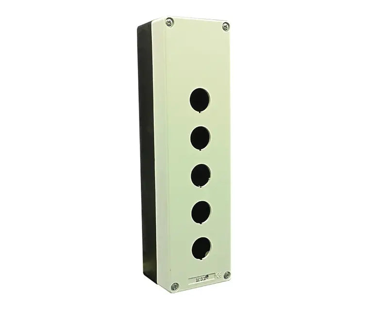 5 Hole PVC Control Station – Maple Leaf Electrical Supplies