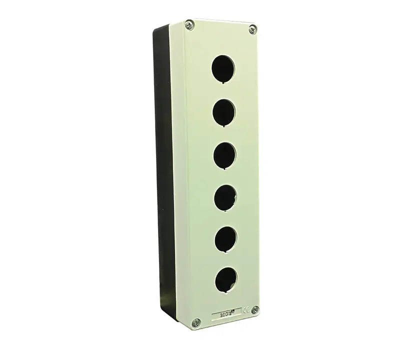 6 Hole PVC Control Station – Maple Leaf Electrical Supplies