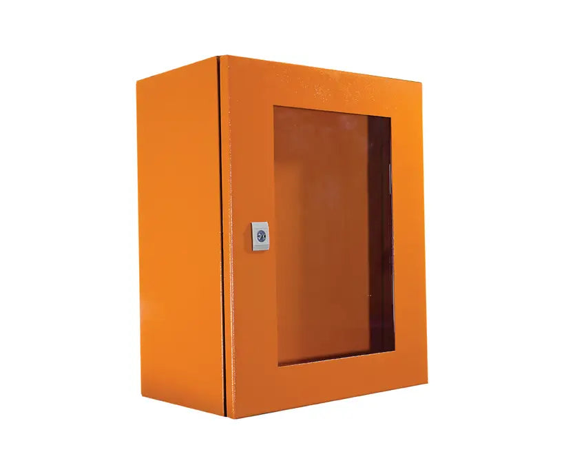 IP55 Steel Enclosure With Plexi Glass Outer Door & Solid Inner Door ...